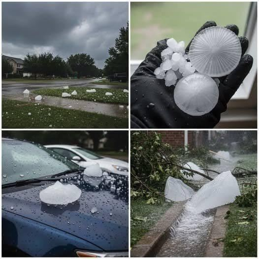Red Alert: Strong hail just hit S-town… see more